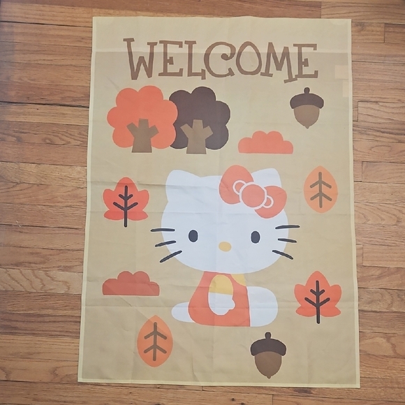 Hello Kitty | Accents | Hello Kitty Welcome Flag | Poshmark